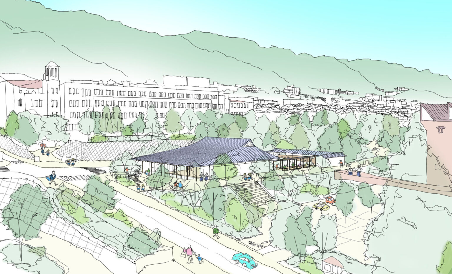 神戸市立王子弓道場 - 株式会社YYA - 大阪の建築家で、一級建築士事務所を主宰